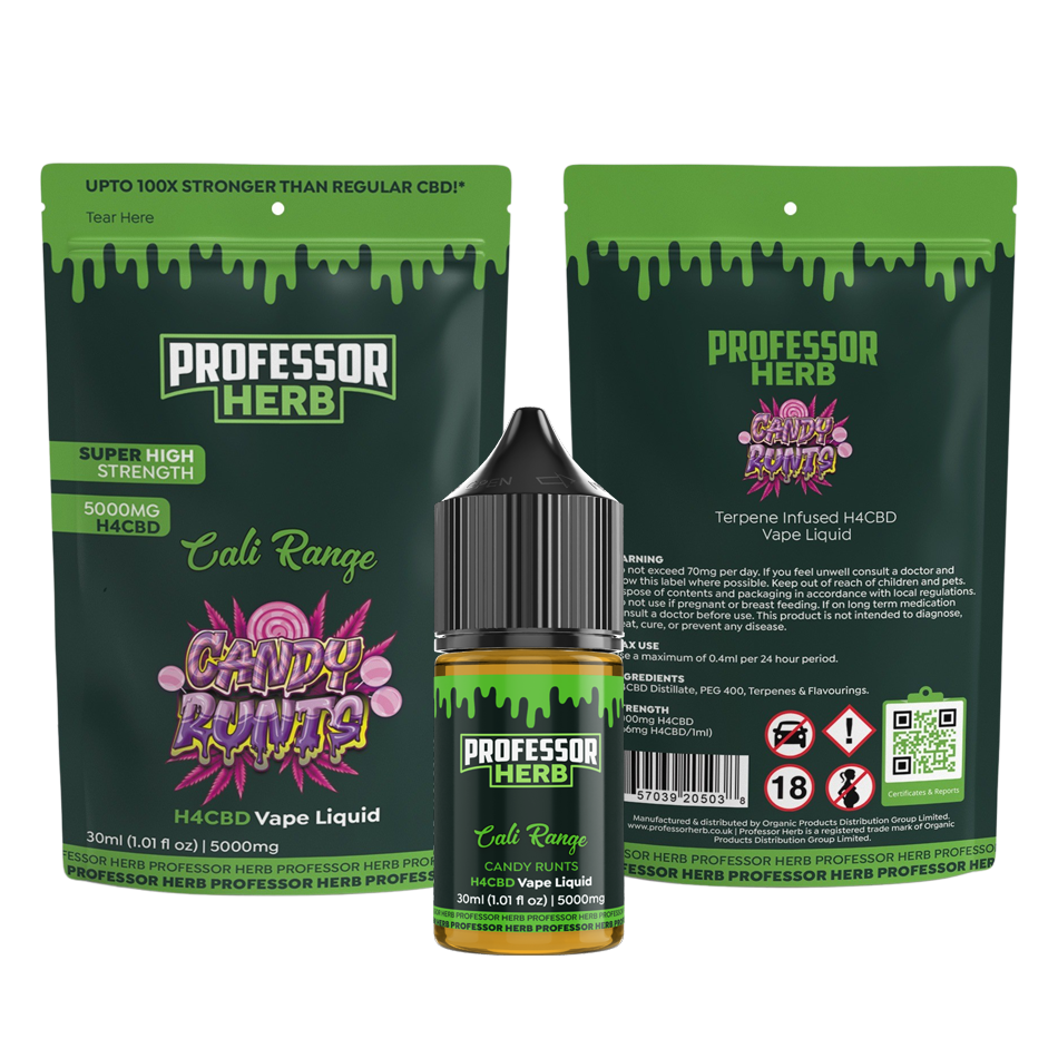 Buy Professor Herb H4CBD Vape Liquid 5000mg 30ml - Candy Runts ...